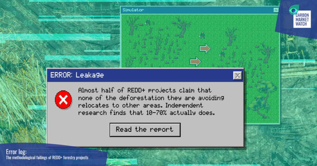 REDD+ /Error Log: REDD+ forestry projects - Carbon Market Watch