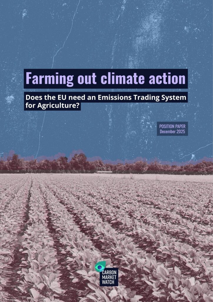 Farming out climate action - Carbon Market Watch